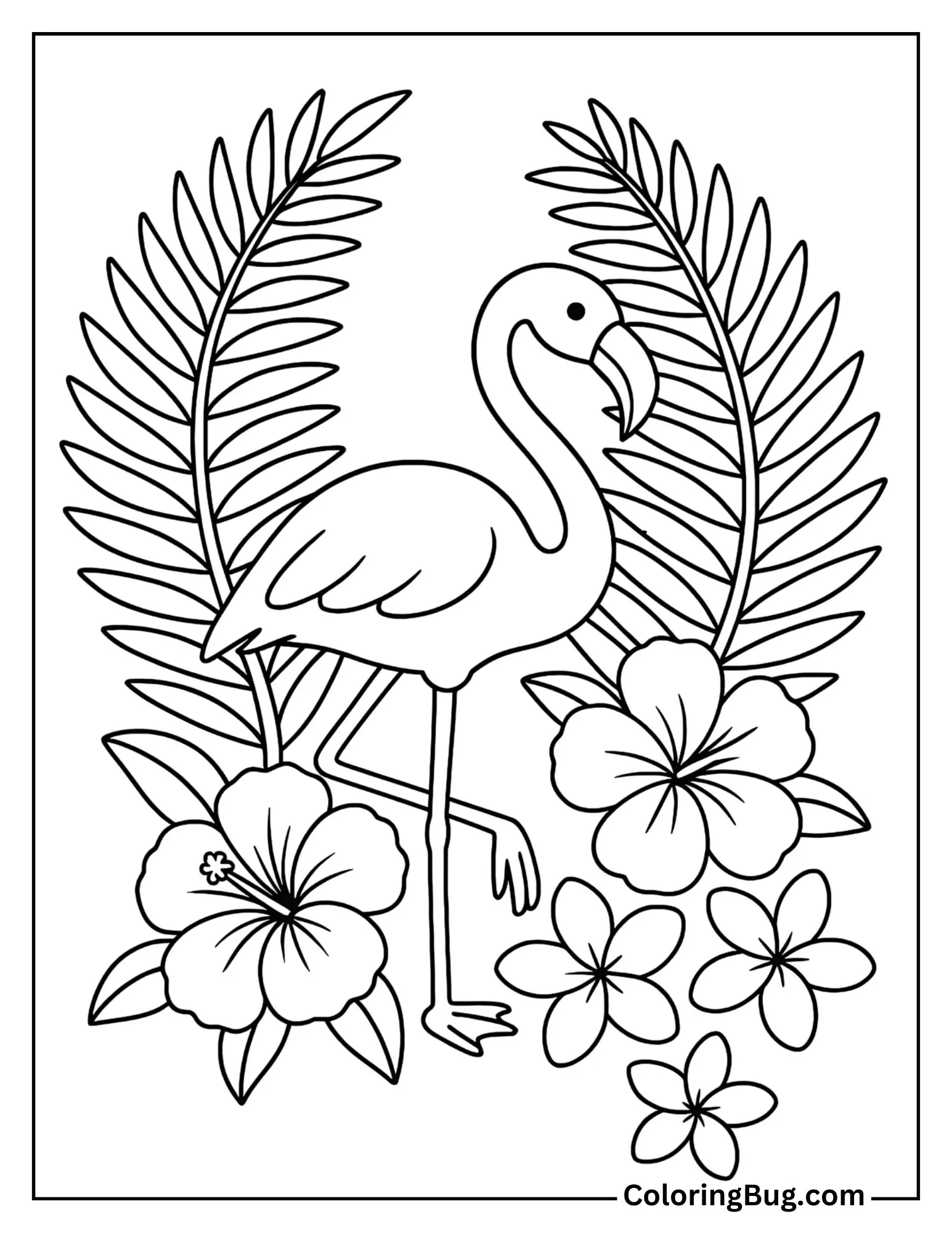 28 Flamingo Coloring Pages (Free Printable PDFs)