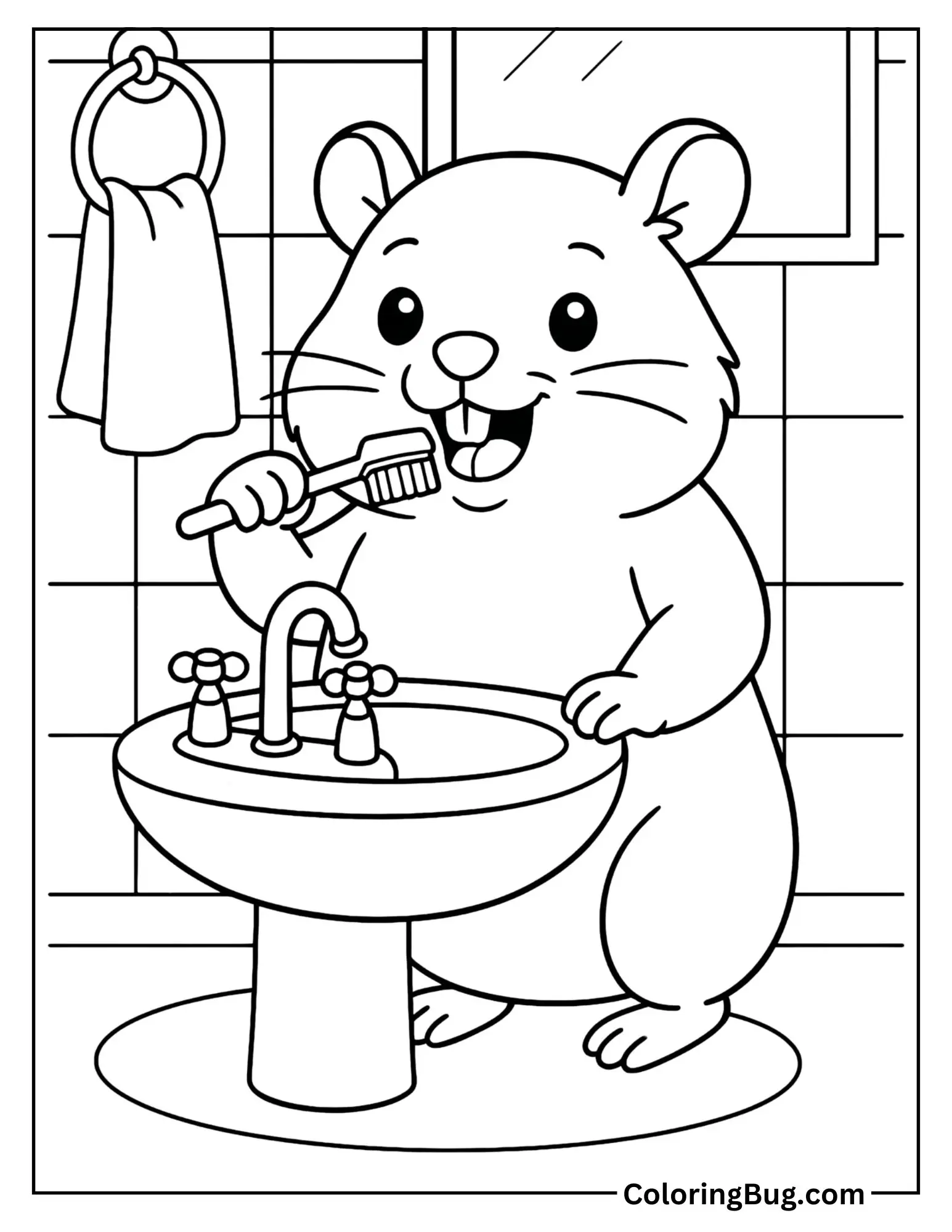 50 Hamster Coloring Pages (Free printable PDFs)