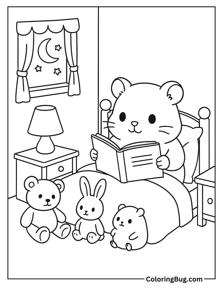 50 Hamster Coloring Pages (Free printable PDFs)