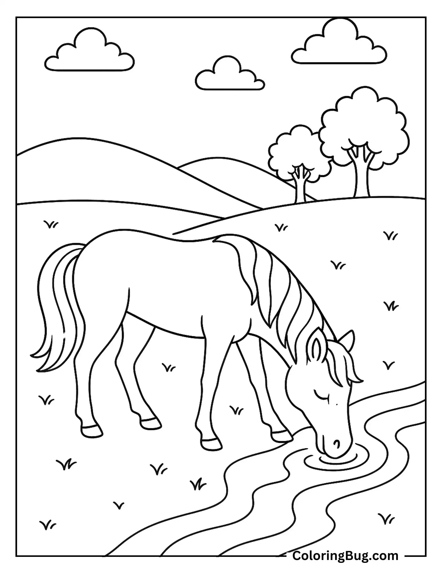 160 Horse Coloring Pages (Free Printable PDFs)