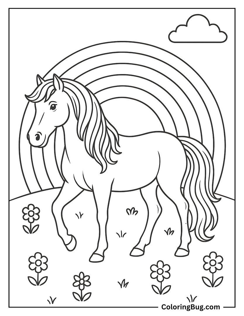50 Horse Coloring Pages (Free Printable PDFs)