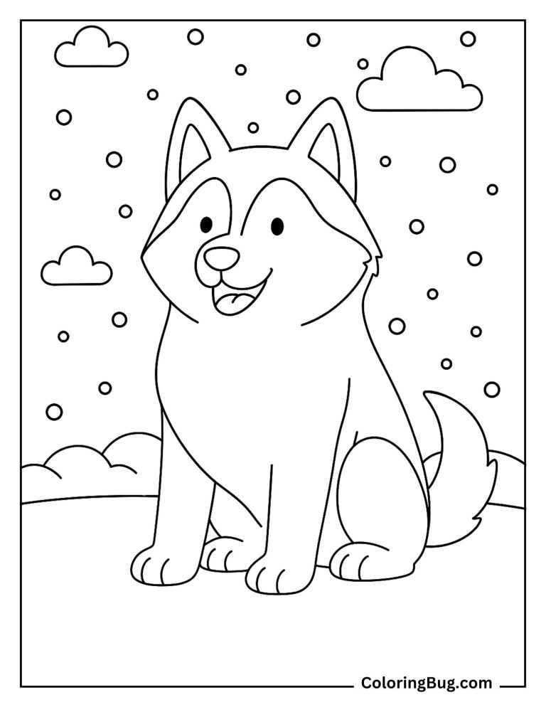 30 Husky Coloring Pages (Free Printable PDFs)