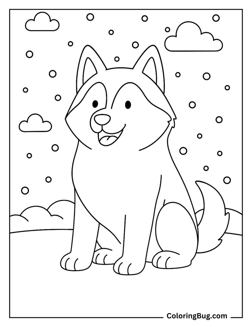 30 Husky Coloring Pages (Free Printable PDFs)