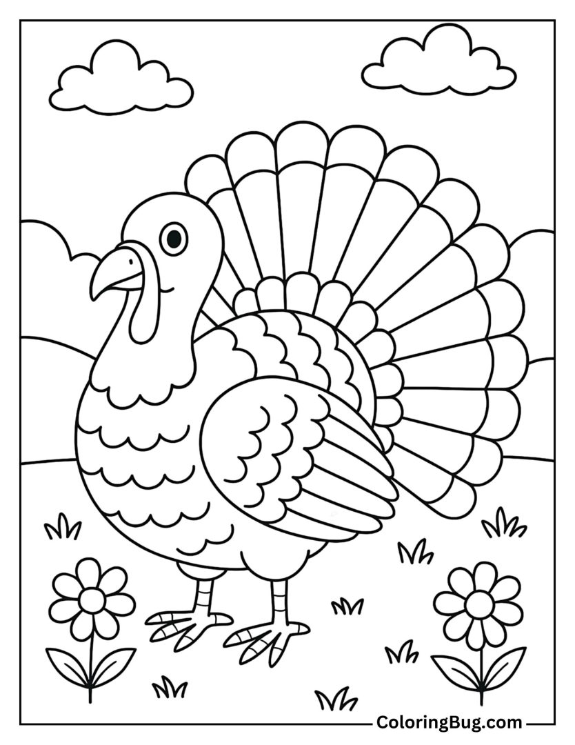 50 Turkey Coloring Pages (Free Printable PDFs)