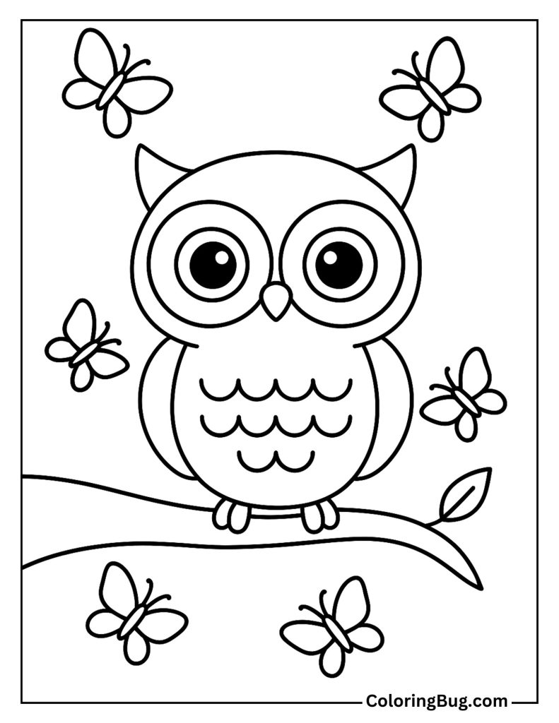 50 Owl Coloring Pages (Free printable PDFs)