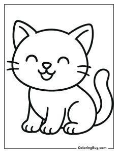 50 Cute Kittens Coloring Pages (Free Printable PDFs)
