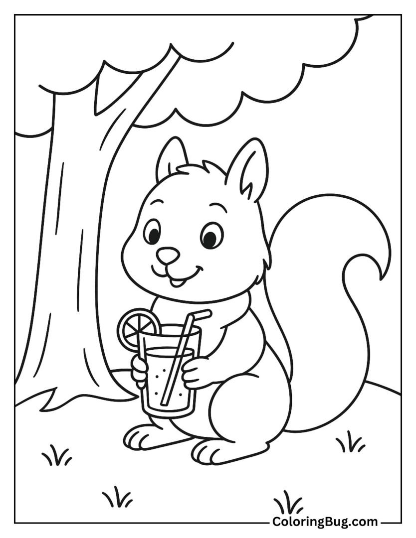 48 Squirrel Coloring Pages (Free Printable PDFs)