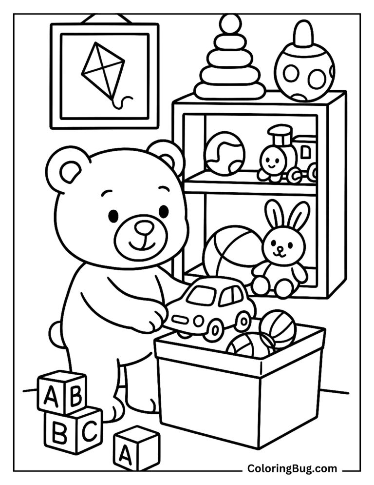 54 Teddy Bear Coloring Pages (Free Printable PDFs)