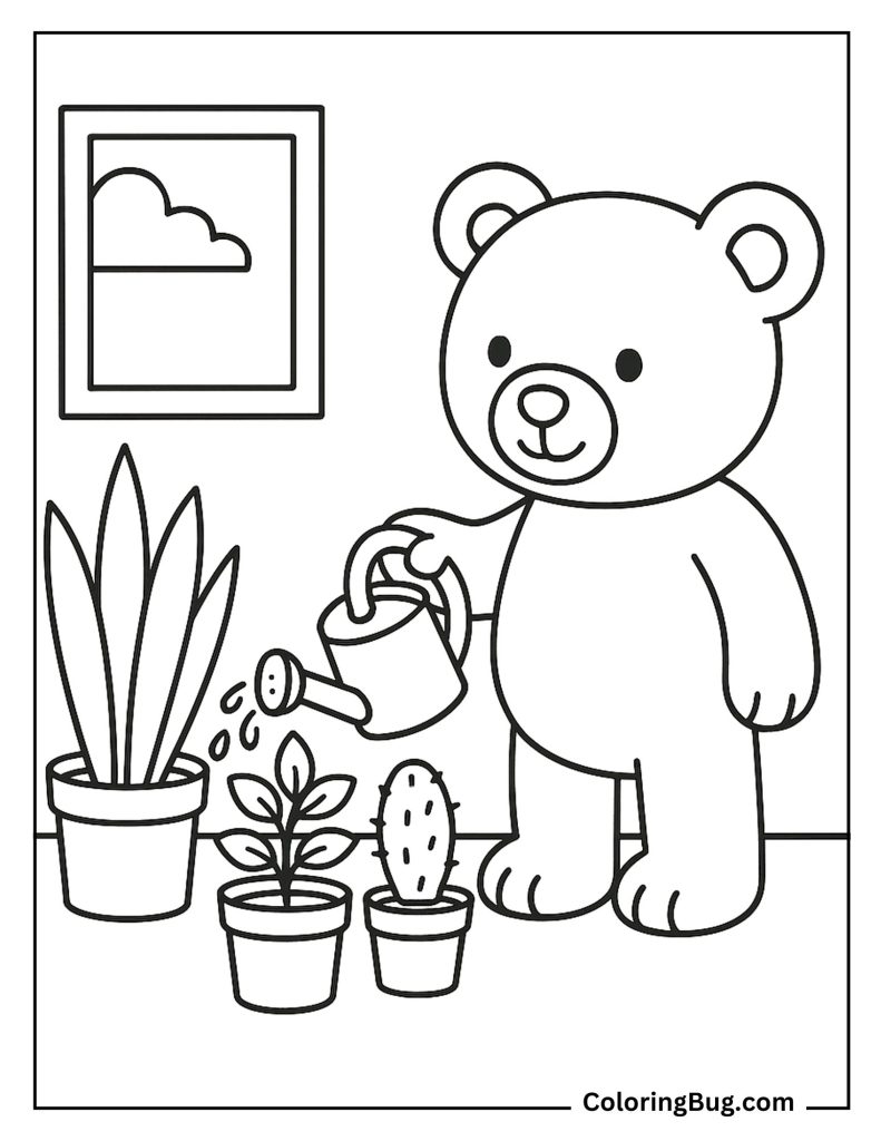 54 Teddy Bear Coloring Pages (Free Printable PDFs)