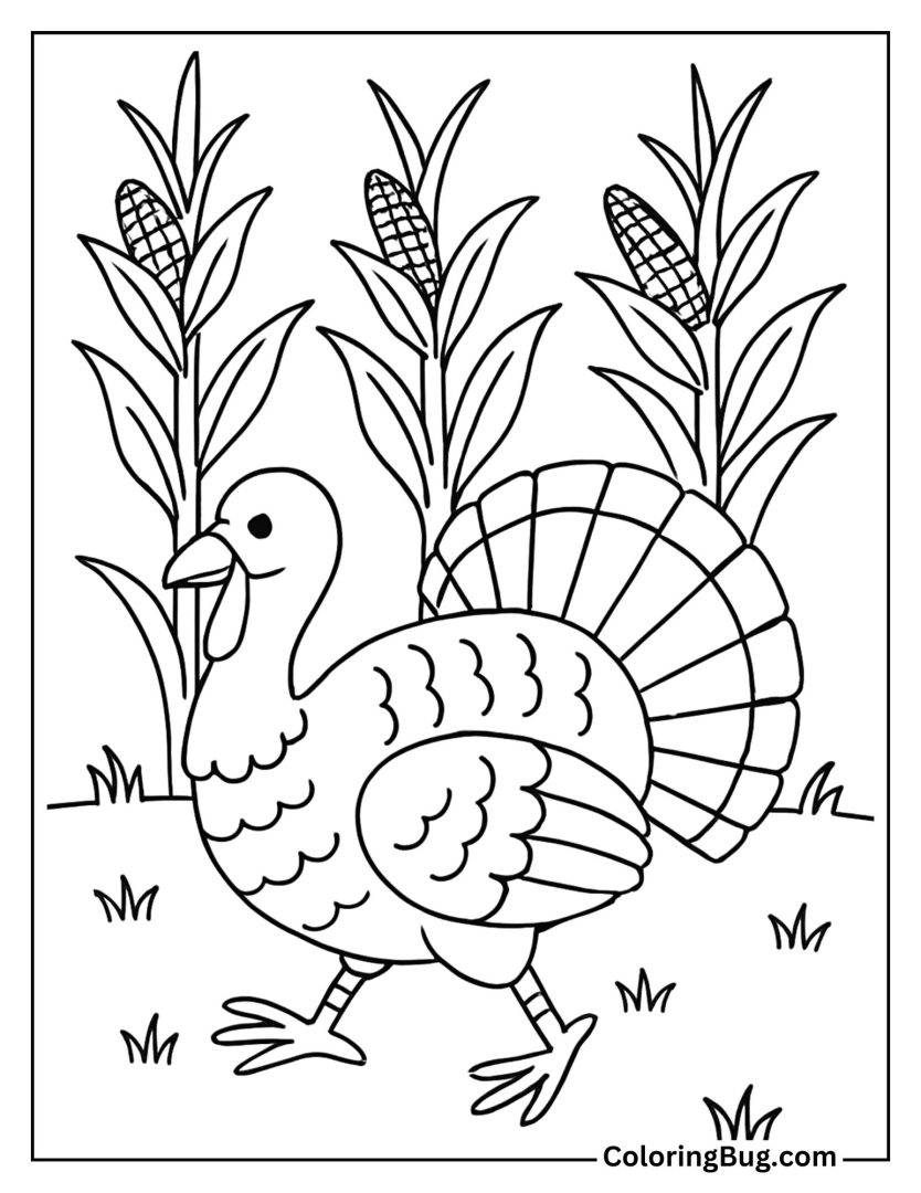 50 Turkey Coloring Pages (Free Printable PDFs)