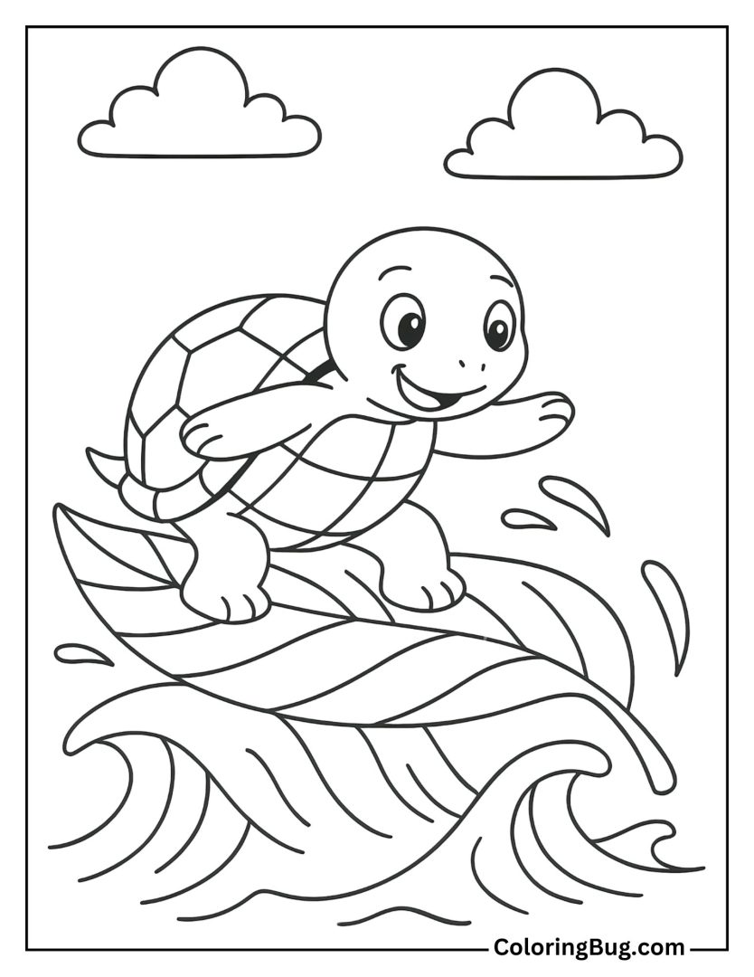 50 Turtle Coloring Pages (Free Printable PDFs)