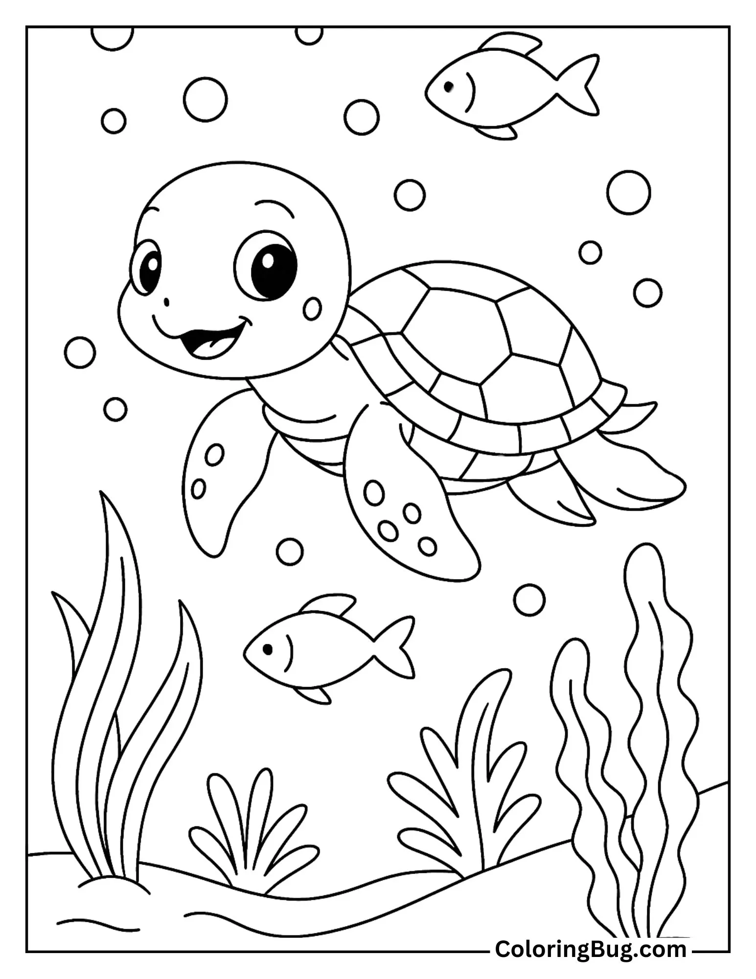 50 Turtle Coloring Pages (Free Printable PDFs)