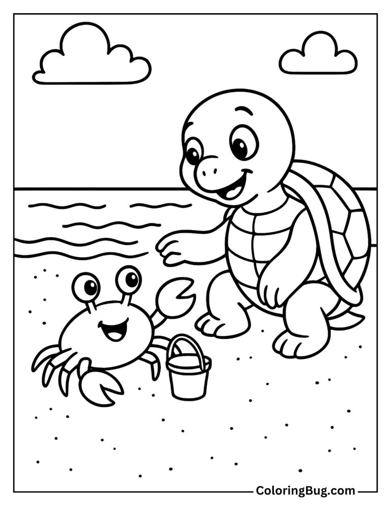 50 Turtle Coloring Pages (Free Printable PDFs)