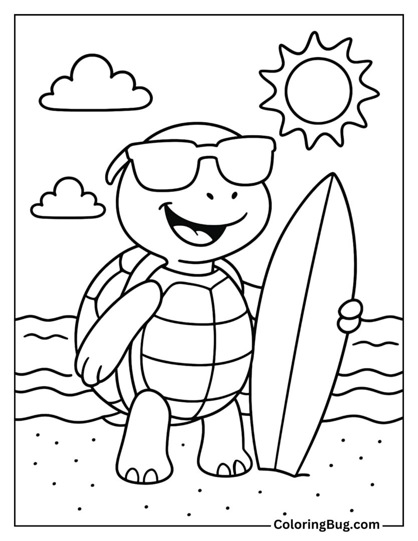 50 Turtle Coloring Pages (Free Printable PDFs)