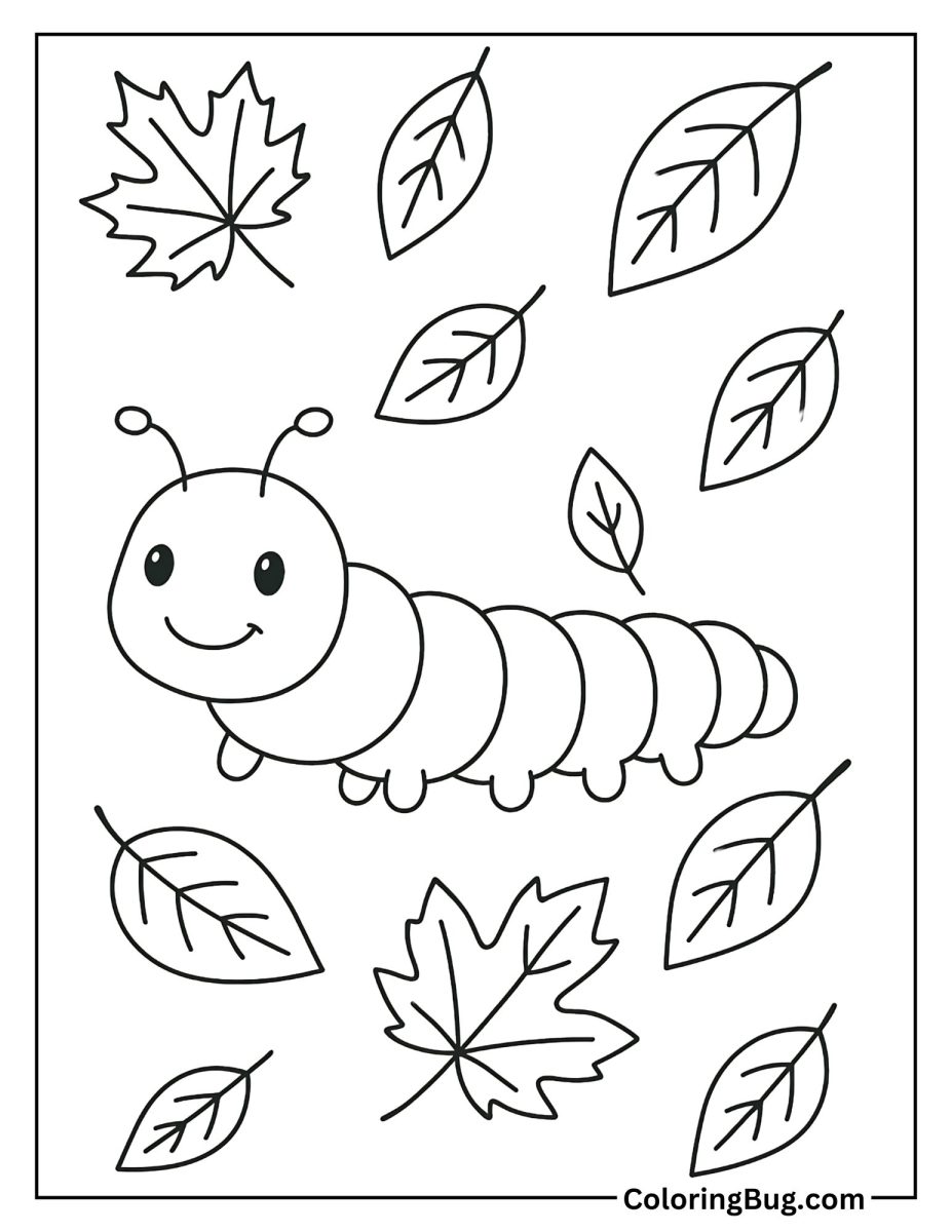 40+ Caterpillar Coloring pages (Free printable PDFs)