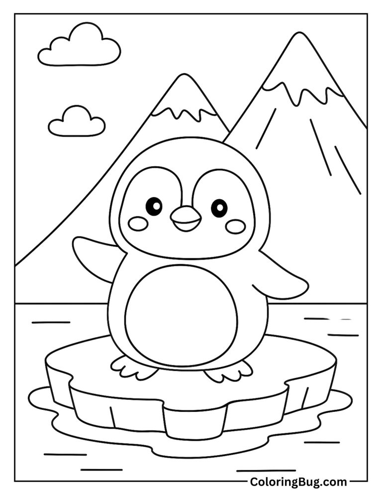50 Penguin Coloring Pages (Free Printable PDFs)
