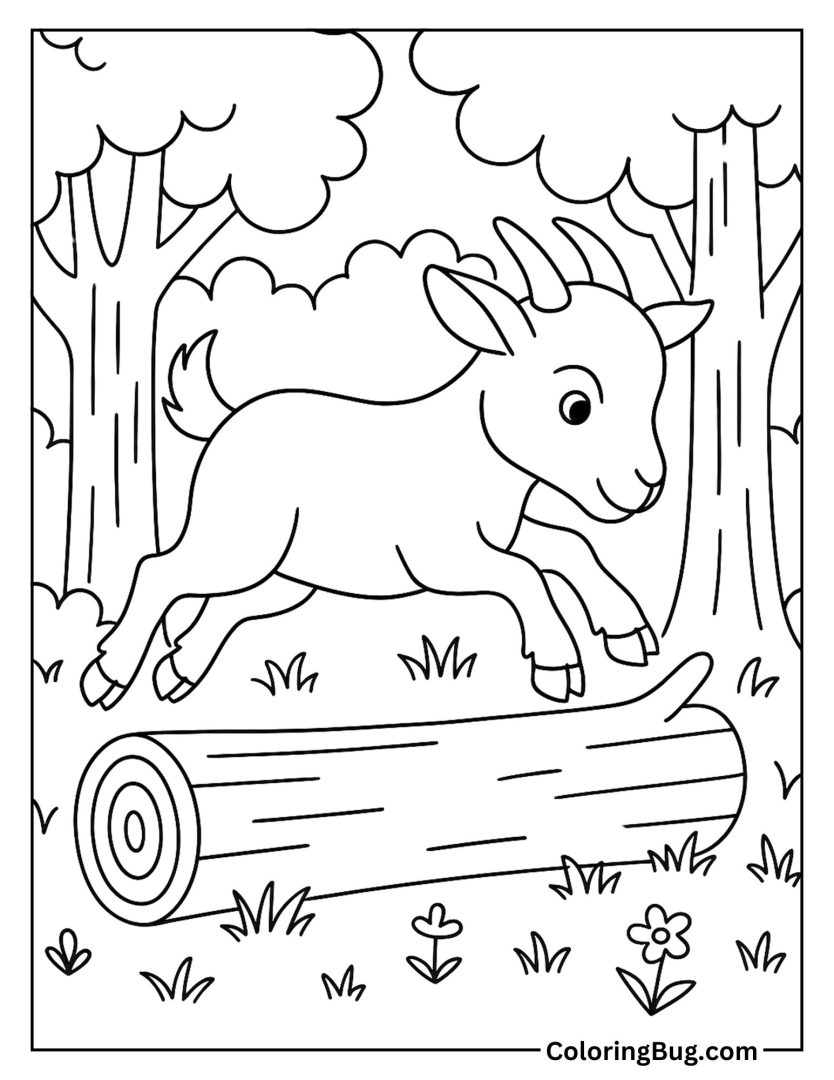 30 Goat Coloring Pages (Free Printable PDFs)