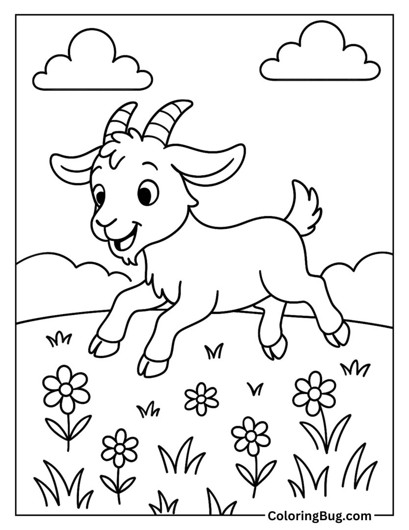 30 Goat Coloring Pages (Free Printable PDFs)